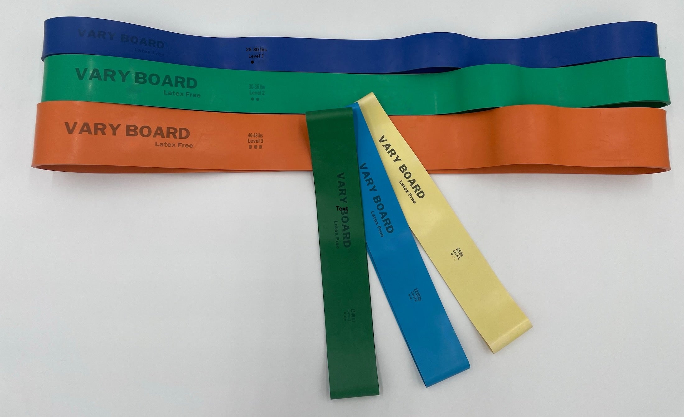 Latex Free Resistance Band Bundle – The VaryBoard